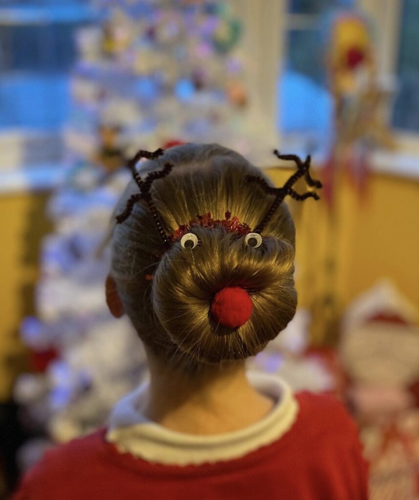 30+ Festive Christmas Hairstyles for Kids - The Beauty May